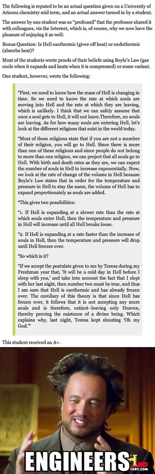 The Science Of Hell Explained By An Engineering Student Social News The Science Of Hell Explained By An Engineering Student Social News